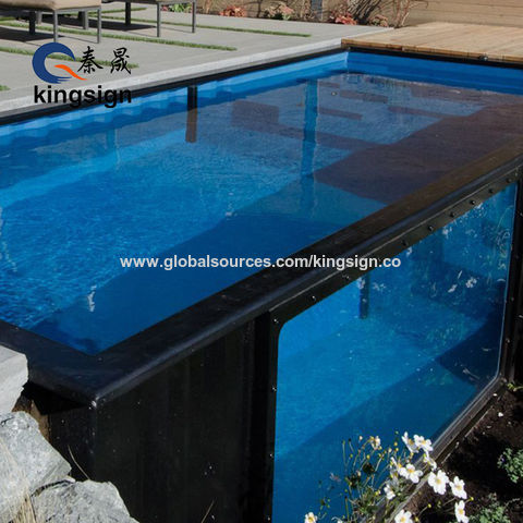 Kingsign® Acrylic China factory plexiglass swimming pool window sheet ...