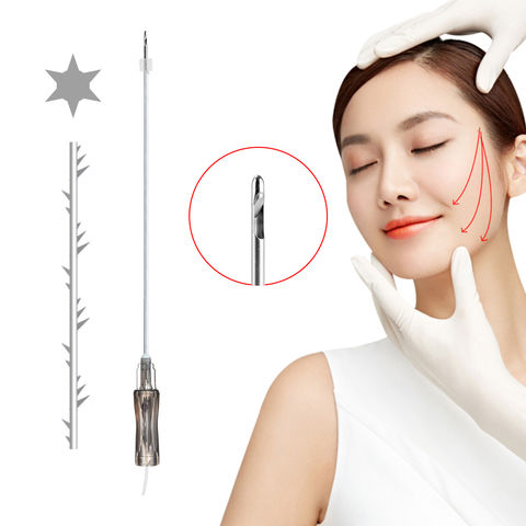 Good Effect Face Lifting 19g 100mm Cog Thread Pcl 6d With W Cannula ...