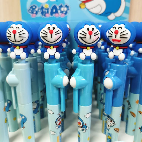 Doraemon modeling pen Blue color Gel pen with Rotary decompression ...