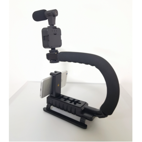 U Shape Portable Handheld Grip Video Bracket Holder Camera Stabilizer ...
