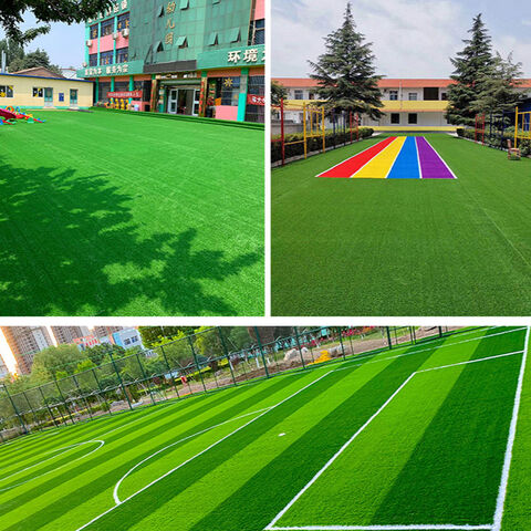 Red Artificial Grass Carpet Synthetic Grass Roll Garden 25mm Artificial ...