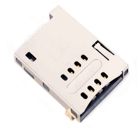 Buy Wholesale China 6pin Sim Card Connector Holder Adapter H1.80mm Push ...