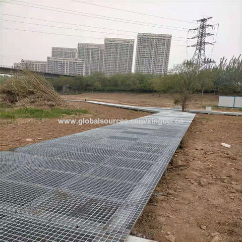 25x5 Open Grid Plate Open safety galvanized steel grating walkway mesh ...