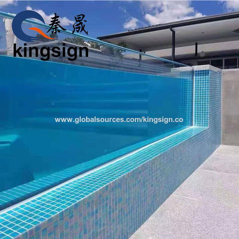 Kingsign® Acrylic China factory plexiglass cast sheet swimming pool ...