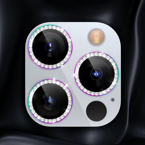 Metal Aluminum Sapphire Glass Camera Lens Screen Protector Gold Diamond ...