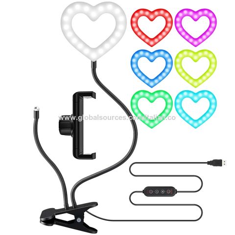 Buy Wholesale China 6inch Heart Shaped Led Selfie Ring Light With Phone ...