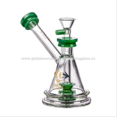 Triangle beaker bongs smoke water pipe bowl showerhead percolator male ...
