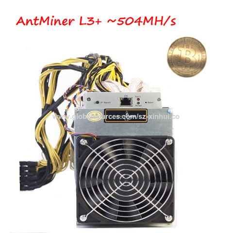 Buy Wholesale China Used/refurbished Bitmain Antminer Asic L3+ 504mh/s ...