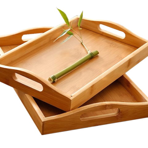 Buy Wholesale China Modern Simple Bamboo Serving Tray Bamboo Dinner ...