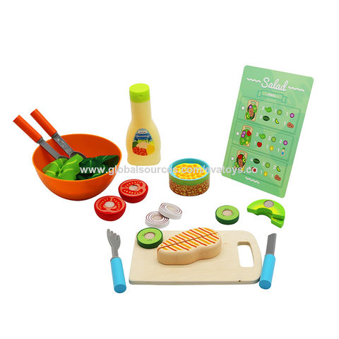 Buy Wholesale China High Quality Pretend Play Vegetable Wooden Salad ...