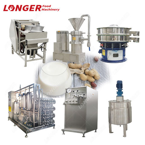 Automatic Peanut Milk Making Machine Nut Milk Production Line, peanut ...