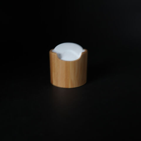 Buy Wholesale China 24/410 Cosmetic Bamboo Plastic Screw Flip Top Cap ...