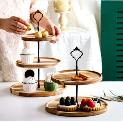 Buy Wholesale India Fruit Tray Creative Double-modern Wooden Multi ...