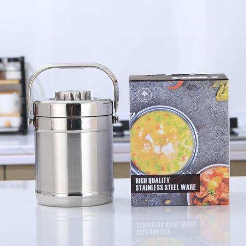 Double layer stainless steel heat preservation pan round heat ...