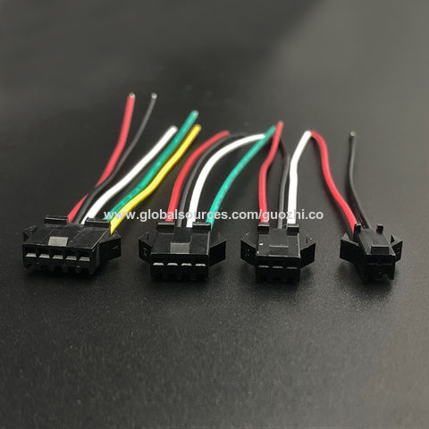 SM Four Terminal Wire Female Head 2.54 Pitch Electronic Wiring Harness ...