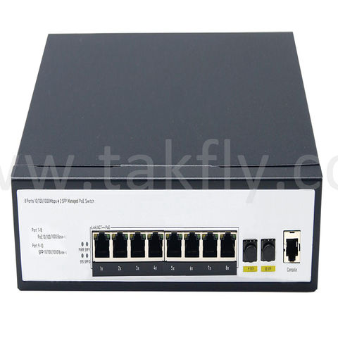 IEEE 802.3af /at 10/100/1000Mbps Scalability Managed 8 Port Gigabit Poe ...