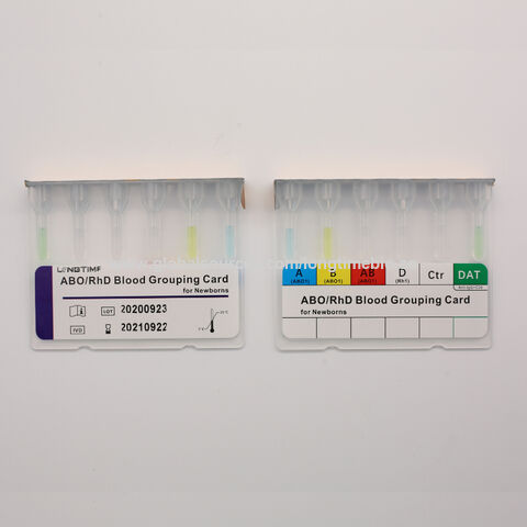 Buy Wholesale China Blood Grouping Test Abo/rhd Blood Grouping Gel ...