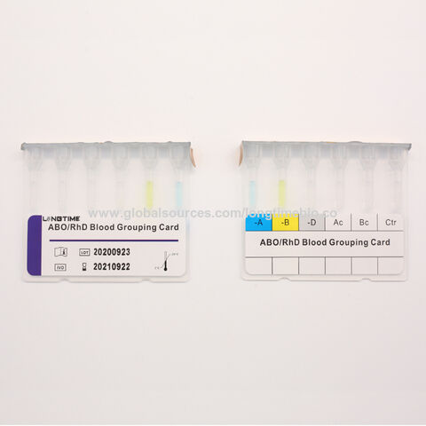 New hot sale ABO/RhD Blood Grouping Microcolumn Gel Card Forward ...