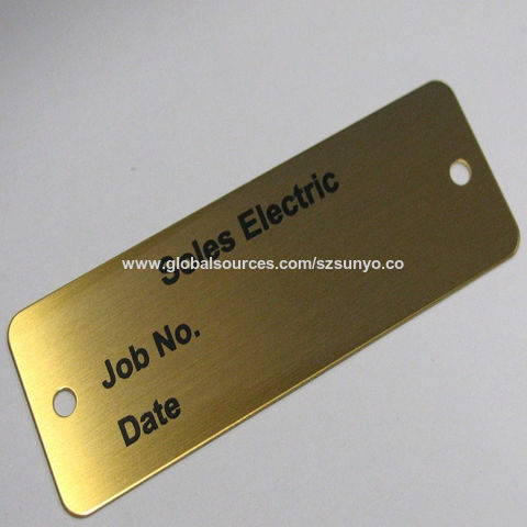 Wholesale stainless steel metal Logo Engraved Customized aluminium ...