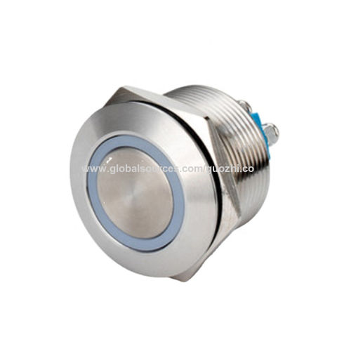Buy Wholesale China Push Button Switch 12 Volt Waterproof 22mm Led Metal Push Button Switch ...