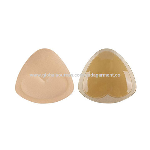 Triangle Shape Invisible Sponge Silicone Glue Adhesive Bra Pads Inserts ...
