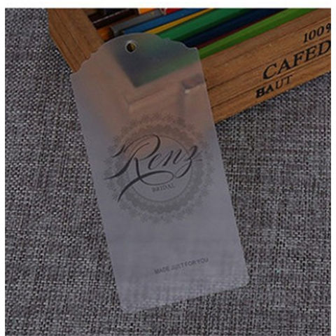 Luxury custom garment printing clear Plastic tag, Plastic tag Garment ...