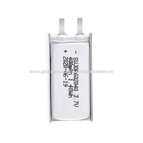 SUJOR in stock lithium polymer batteries 602040 400mAh 3.7V LiCoO2 lipo ...