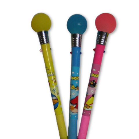 Colorful Beat LED Pen, with Lighting Ball in the Top, Made of Plastic ...