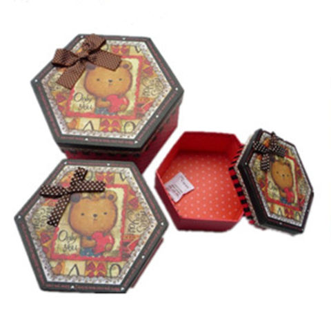 Mini Hexagon Boxes, Color: As Your Request, Any Colors are Available ...
