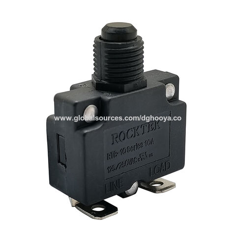 Overload protector with 10 times rated current resetable overload ...