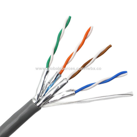 STP CAT 5e PVC LAN Cable, Shielded Twisted 4 Pairs, STP Networking ...