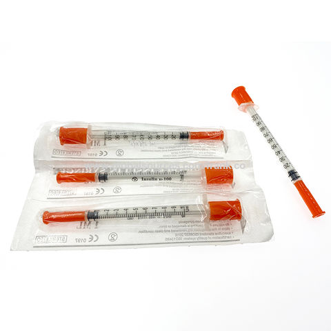 Buy Wholesale China Insulin Syringe And Needle With Clear Graduations ...