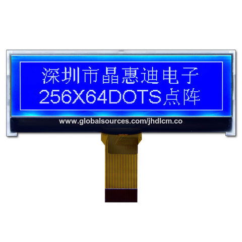 Buy Wholesale China 3.2" Stn St75256 256x64 Negative Blue Background Cog Graphic Custom Lcd ...