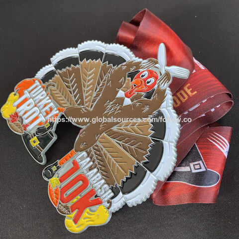 Buy Wholesale China Turkey Trot Calabash 10k Run Medal Sport Medal ...