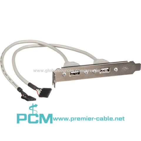 Buy Wholesale China 2 Port Usb A Female Slot Plate Adapter & Usb Slot ...