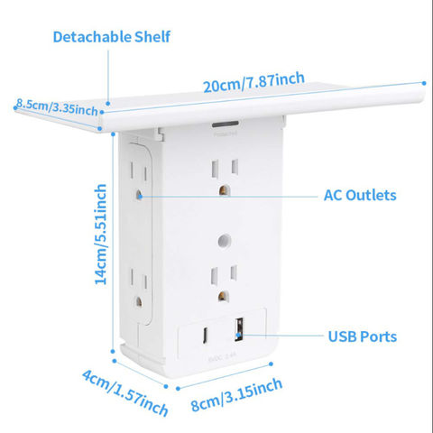 Buy Wholesale China Us 6 Outlet Charger Socket Wall Power Extension ...