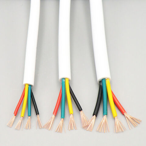 Buy Wholesale China 4 Cores Copper Electric Power 4 Wire Cable White ...