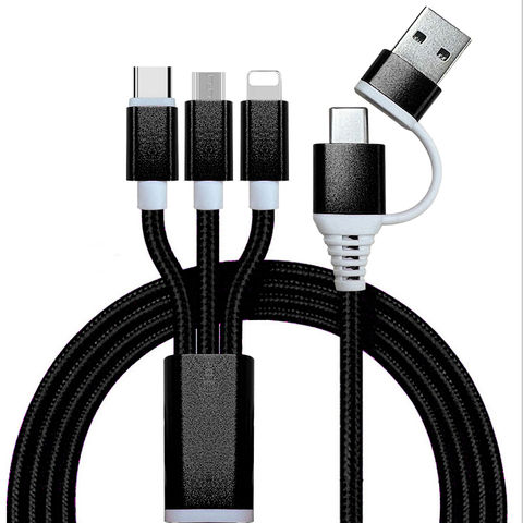 Multifunction USB Charger Cable 6 in 1 USB C Cable for Micro ...