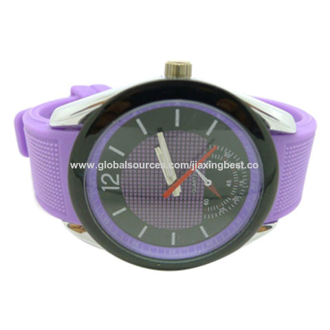 Pure Silicone Solar Digital Watch, Waterproof, Healthy and Environment ...