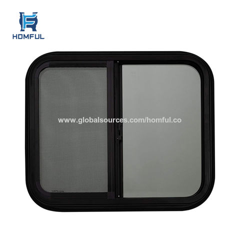 HOMFUL Tempered Glass Caravan Window Motorhome RV Sliding Camper Window ...