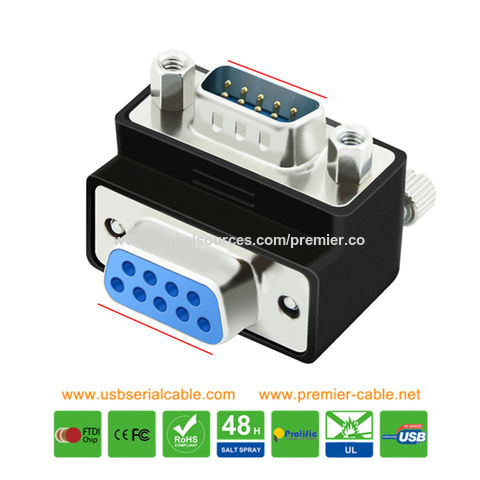 Buy Wholesale China Right Angle Db9 Serial Cable Adapter & Db9 Right ...