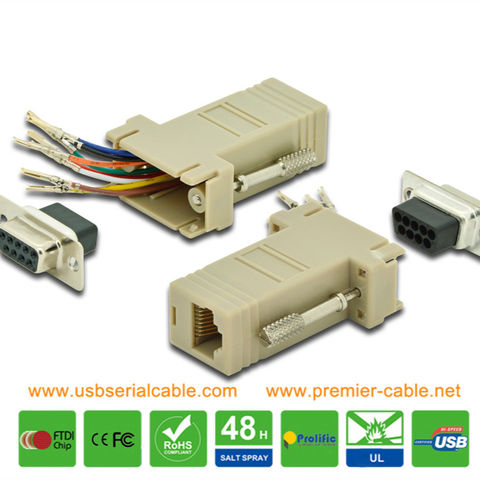 DB9 to RJ45 Console Connector, Sun DB9 Adapter Cisco Console Cable ...
