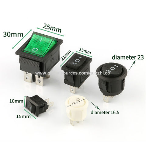 Buy Wholesale China Kcd1 Rocker Switch Pcb 250v Kcd1-101 With Led 15 ...