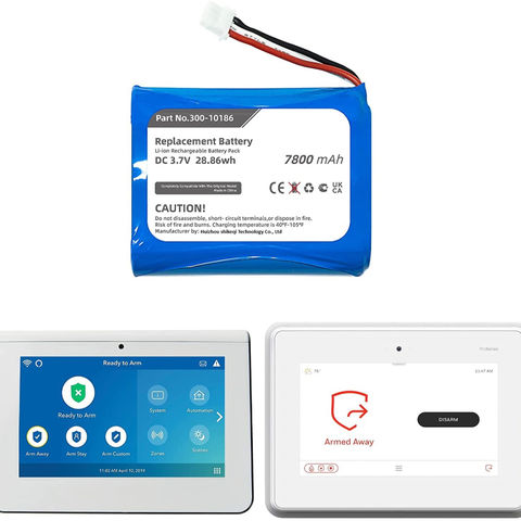 3.7V 7800mAh,Replacement Battery for ADT Command Smart Security Panel ...