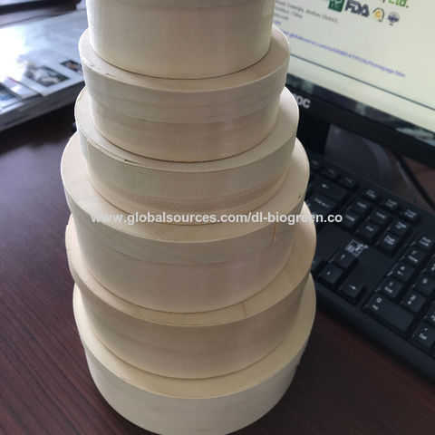 Buy Wholesale China Eco-friendly Wooden Disposable Round Container Fsc ...