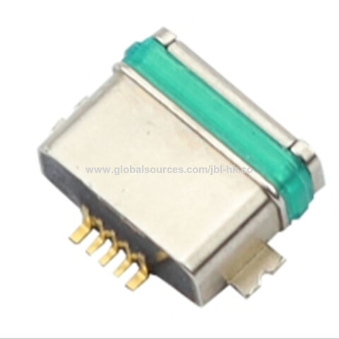 5pin Micro Usb Female Connector With Centering Bosses Smt 2 A Current ...