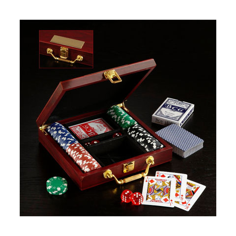 Buy Wholesale China Promotional Wooden Box Poker Set & Wooden Box Poker ...