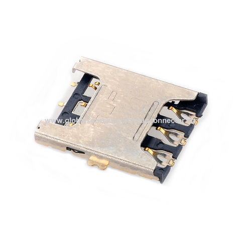 MUP NANO SIM card Connector holder 6PIN H1.35mm with SWITCH pin for ...