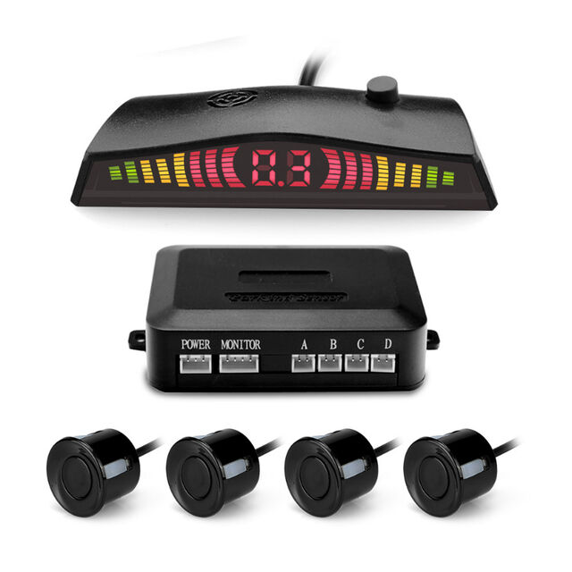 4pcs Sensors Car Parking System with LED Display Reverse Parking ...
