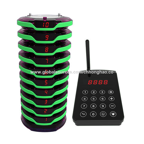 Wireless Calling System Restaurant Table Buzzer Paging System - China ...